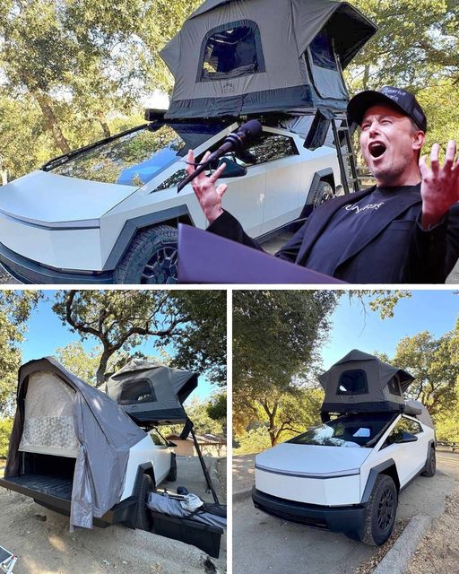 NEWS: Elon Musk introduces this Tesla Cybertruck third-party rooftop ...